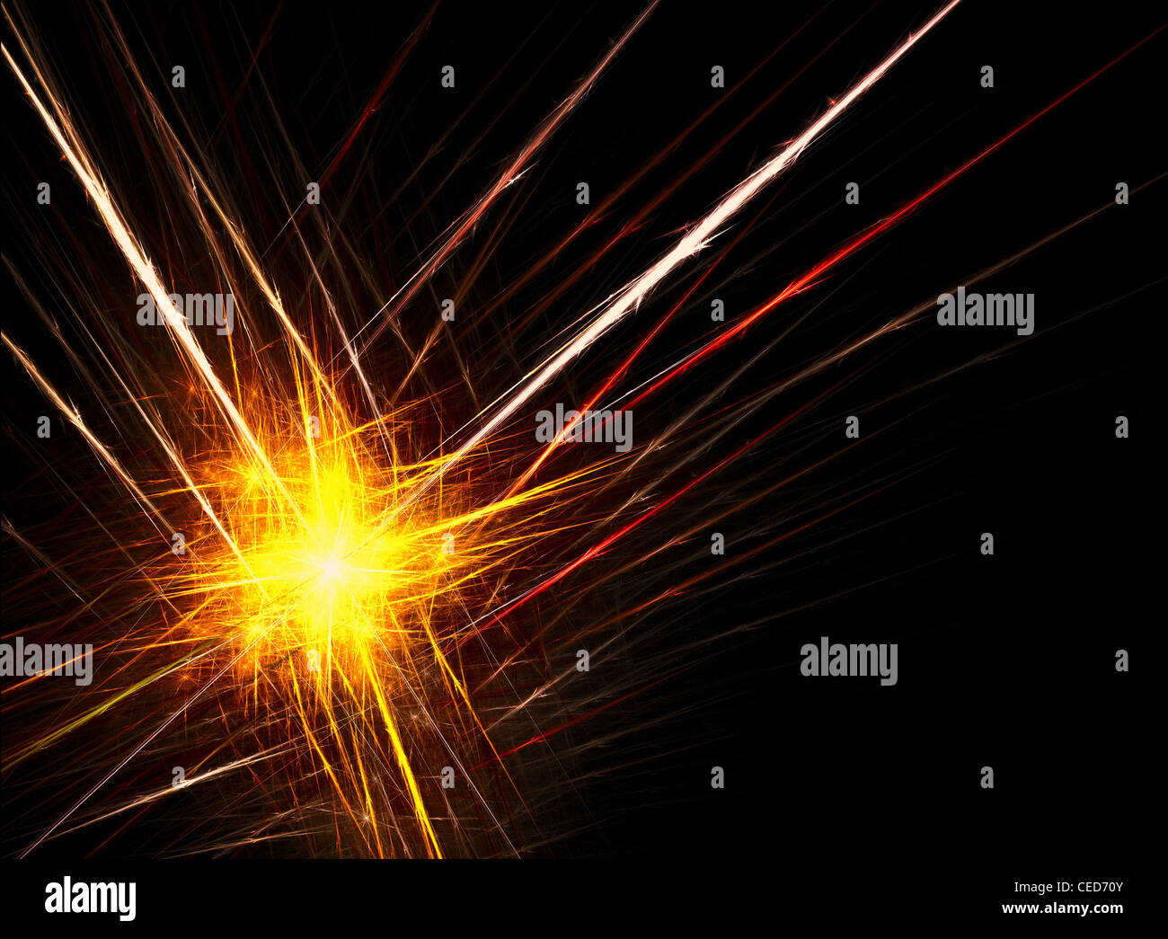 Bright dangerous star in depths of space Stock Photo - Alamy