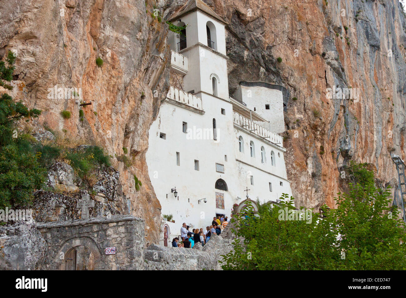 Montenegro, Balkans, view on Ostrog ortodox Monastery Stock Photo - Alamy