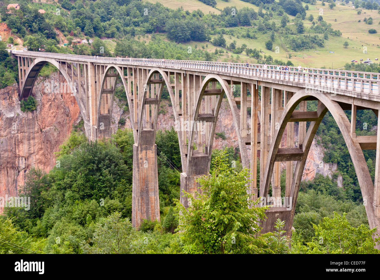Old big bridge in Durdevica - Montenego, Balkans Stock Photo - Alamy
