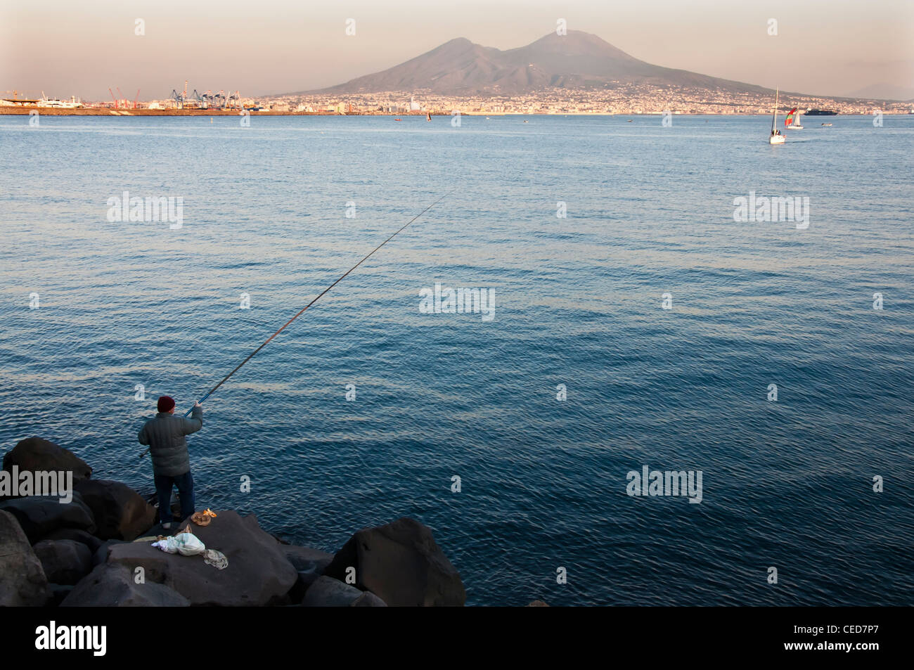 Naples bay italy hi-res stock photography and images - Alamy