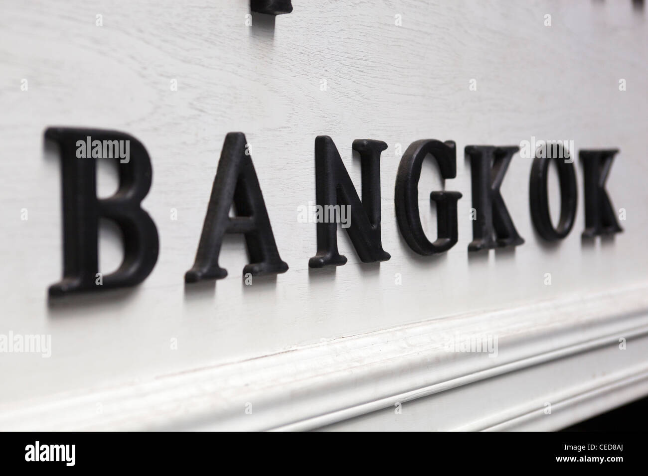 Bangkok Sign at Hualamphong Railway Station Stock Photo - Alamy