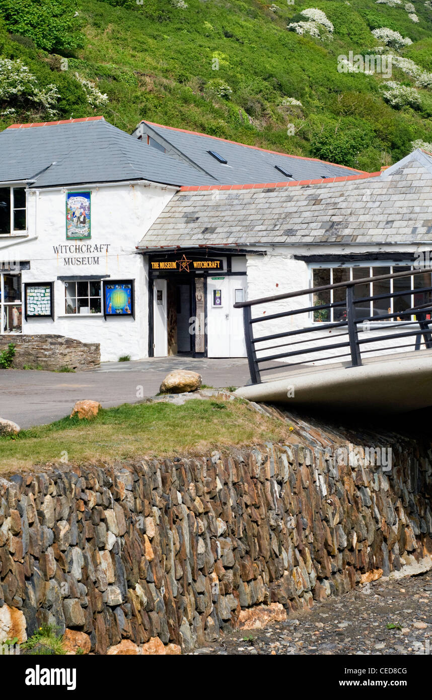 A view of the Museum of Witchcraft in the village of Boscastle ...