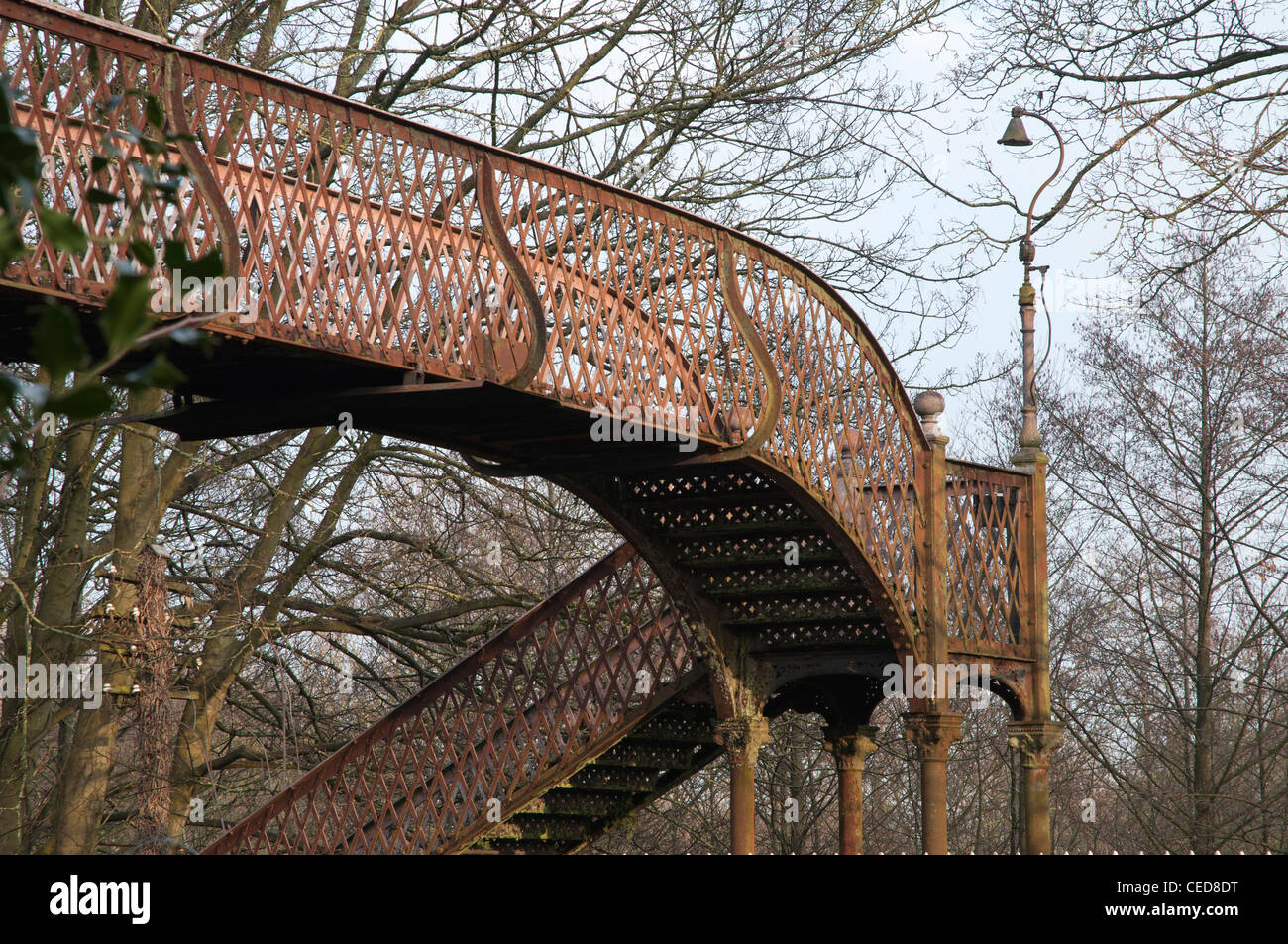 Railway footbridge hi-res stock photography and images - Alamy