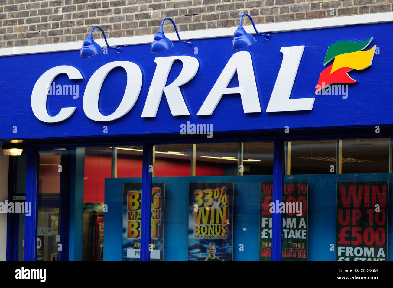 Coral bookmakers sign hi-res stock photography and images - Alamy