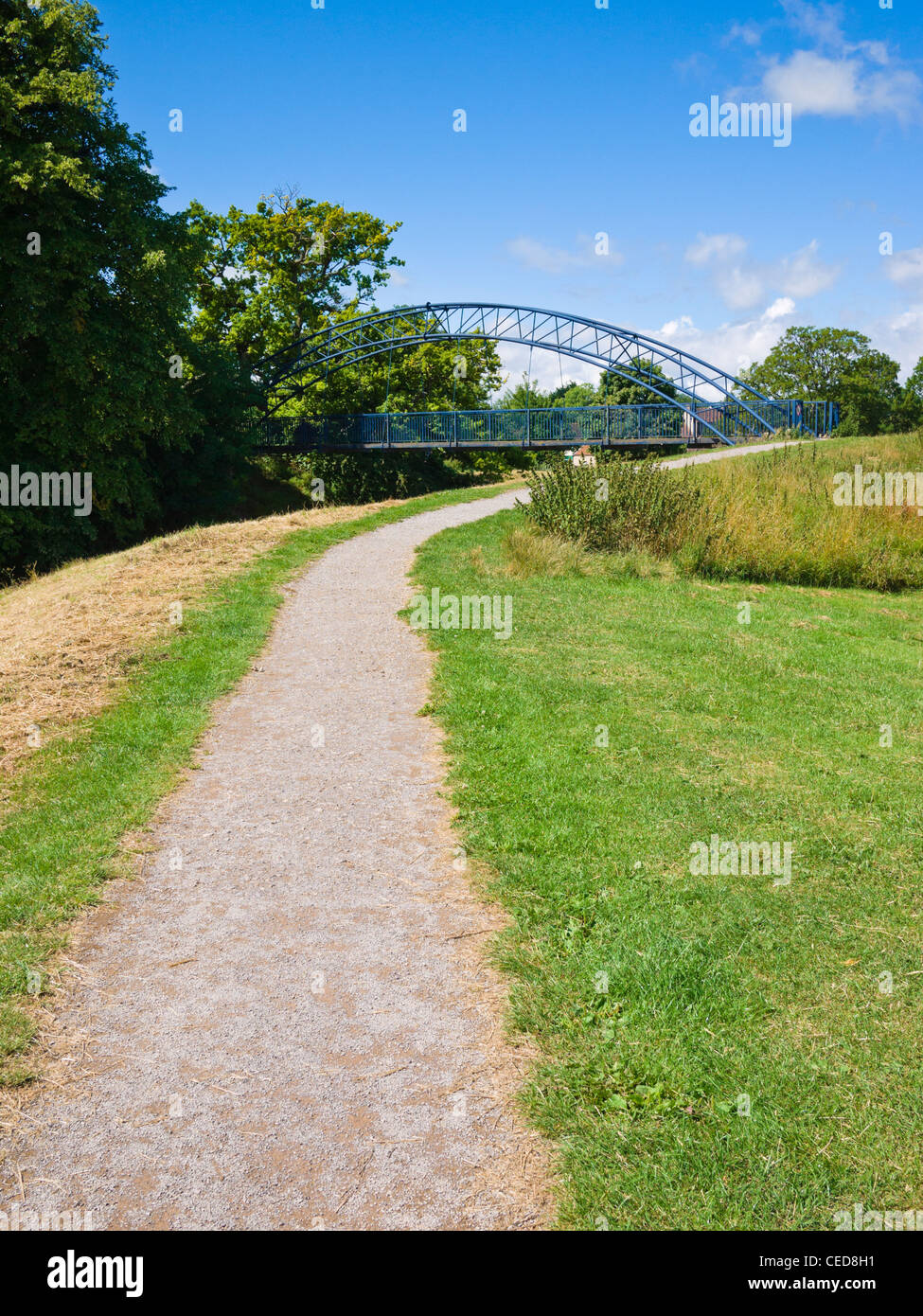 The Millennium Bridge over the River Yeo at Congresbury, North Somerset ...