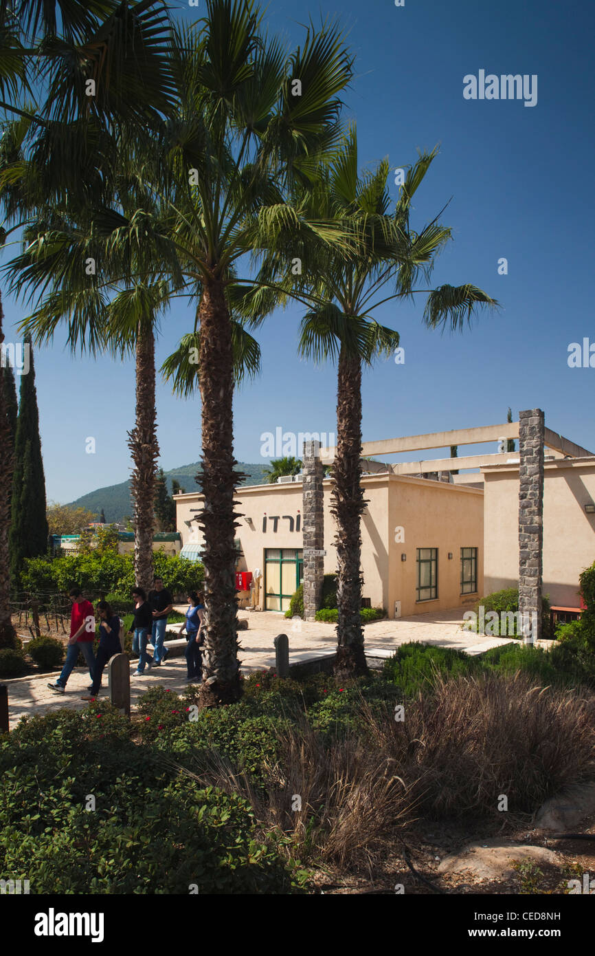 Israel, The Galilee, Kfar Tabor Kibbutz, exterior of winery and ...