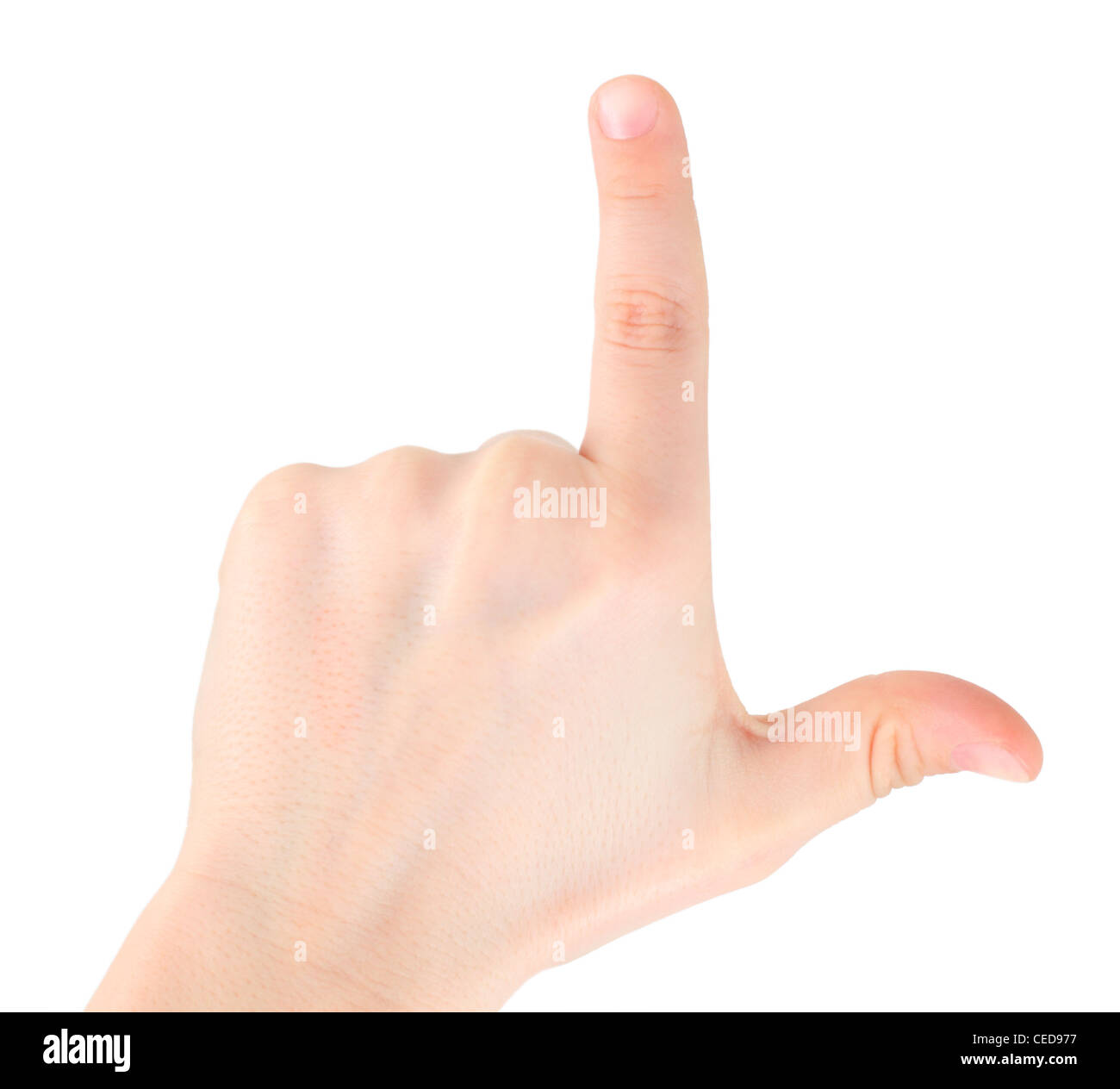 Hand sign language alphabet Cut Out Stock Images & Pictures - Alamy