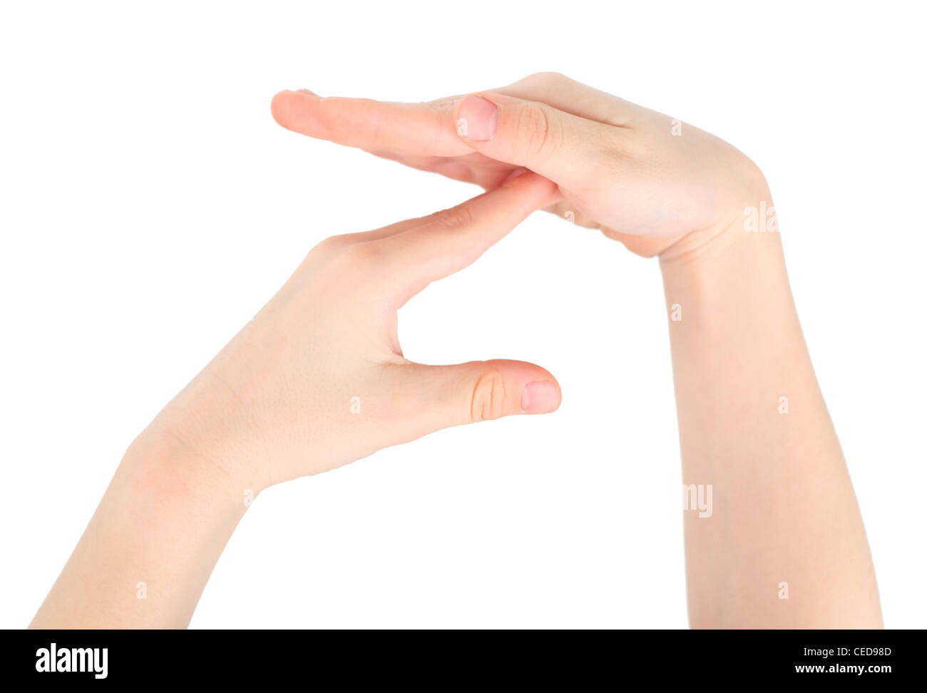 Child hand sign language letter z hi-res stock photography and images ...
