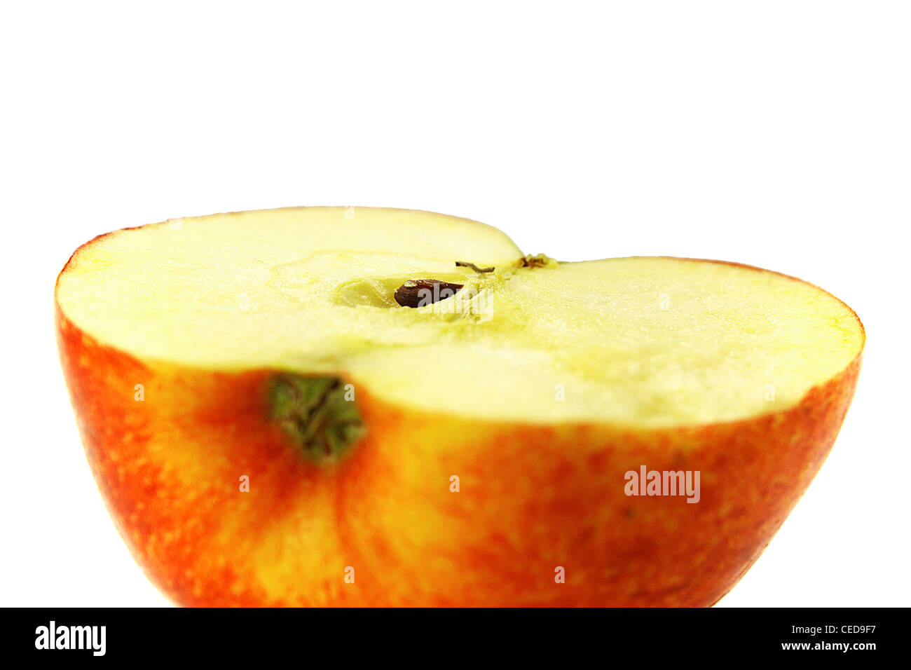 Apple's on white background Stock Photo - Alamy