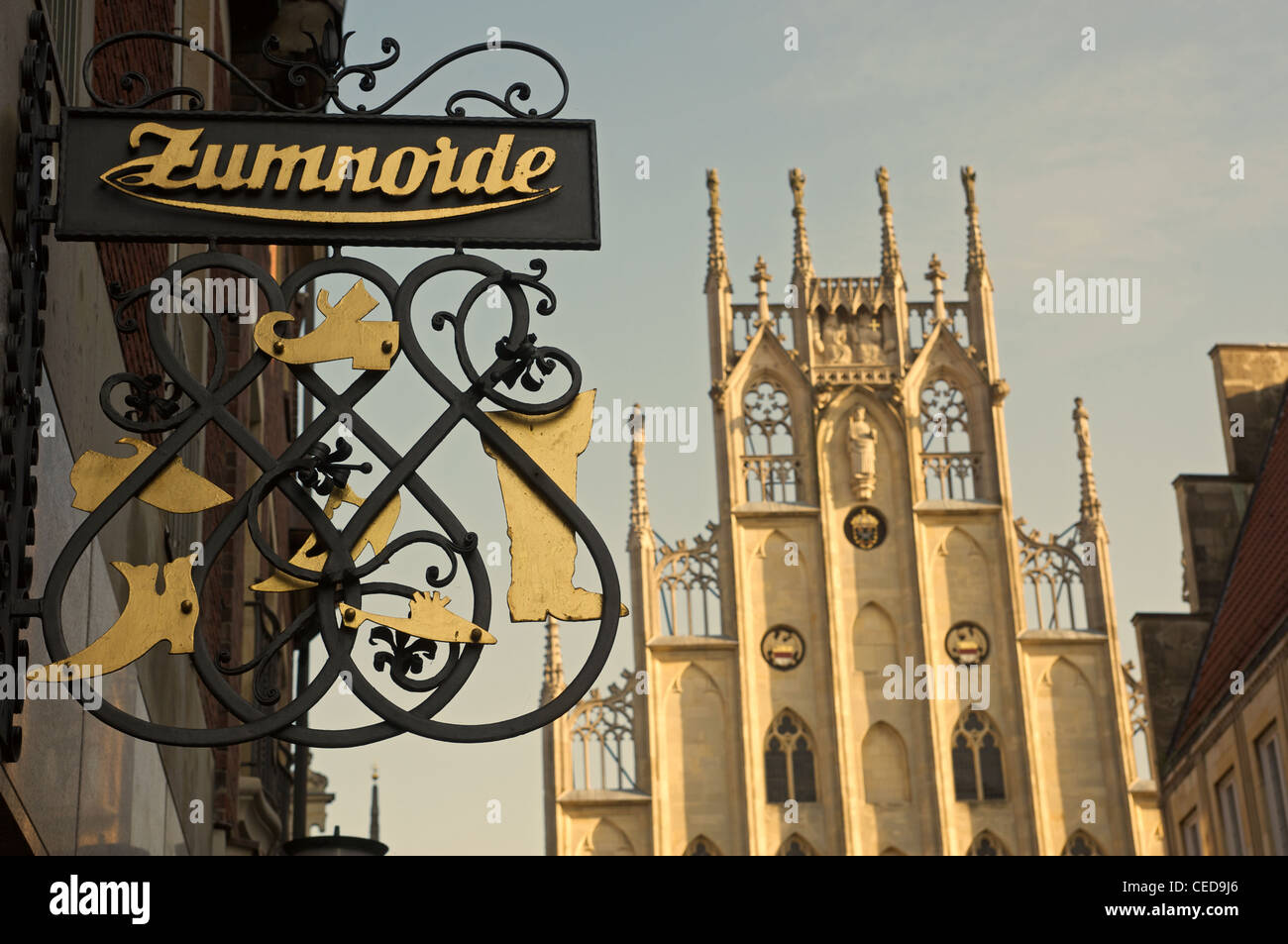 Shoe shop sign Munster Germany Stock Photo - Alamy