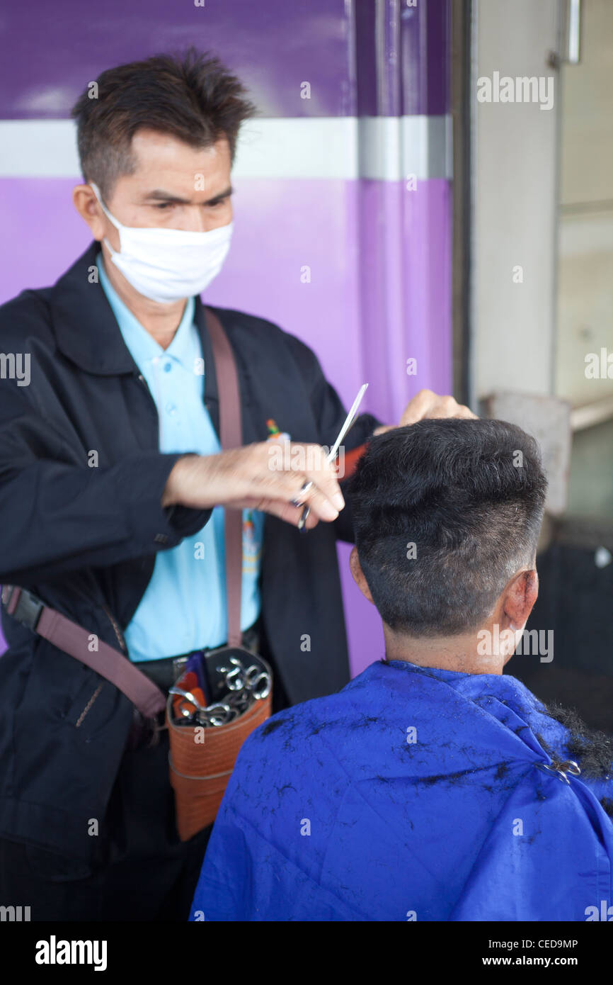 Haircut station hi-res stock photography and images - Alamy