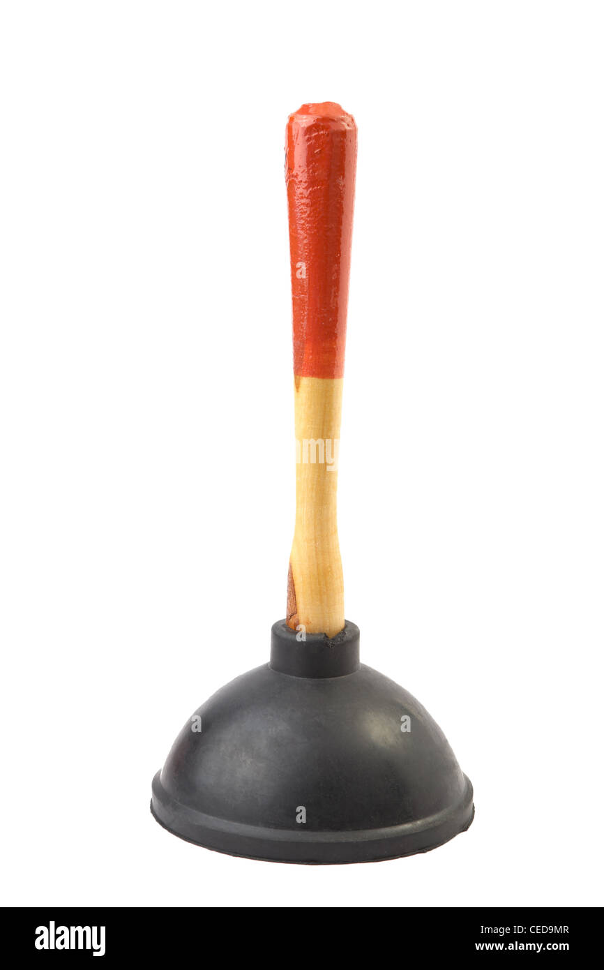 plunger isolated on a white background Stock Photo - Alamy