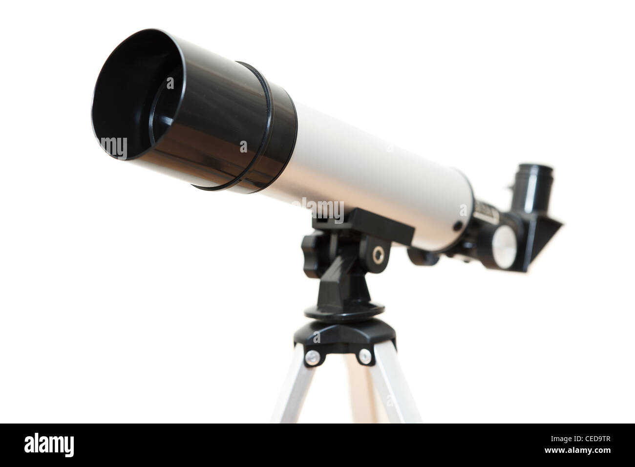 Telescope device isolated on white background Stock Photo - Alamy