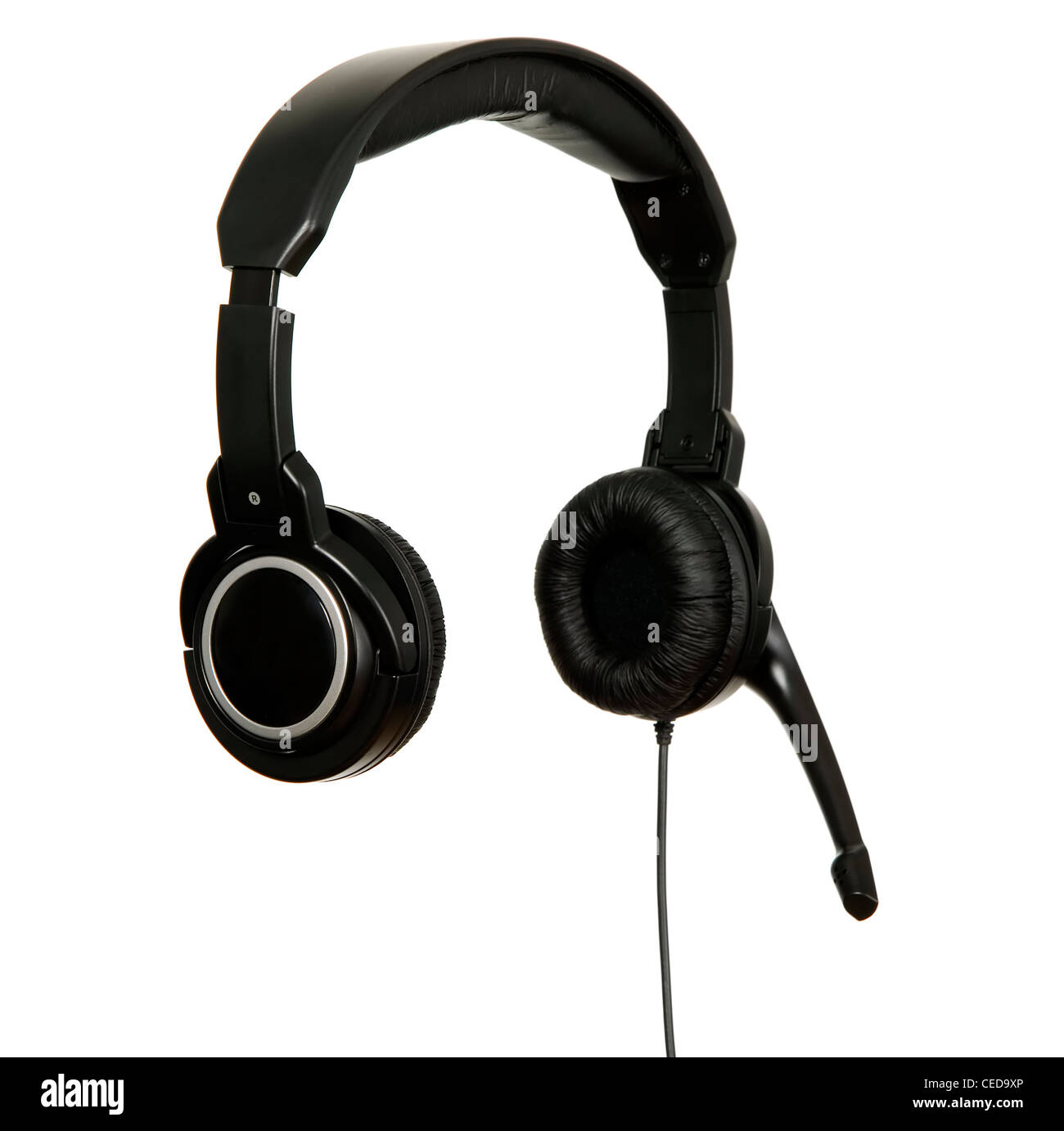 Black headphones Cut Out Stock Images & Pictures - Alamy