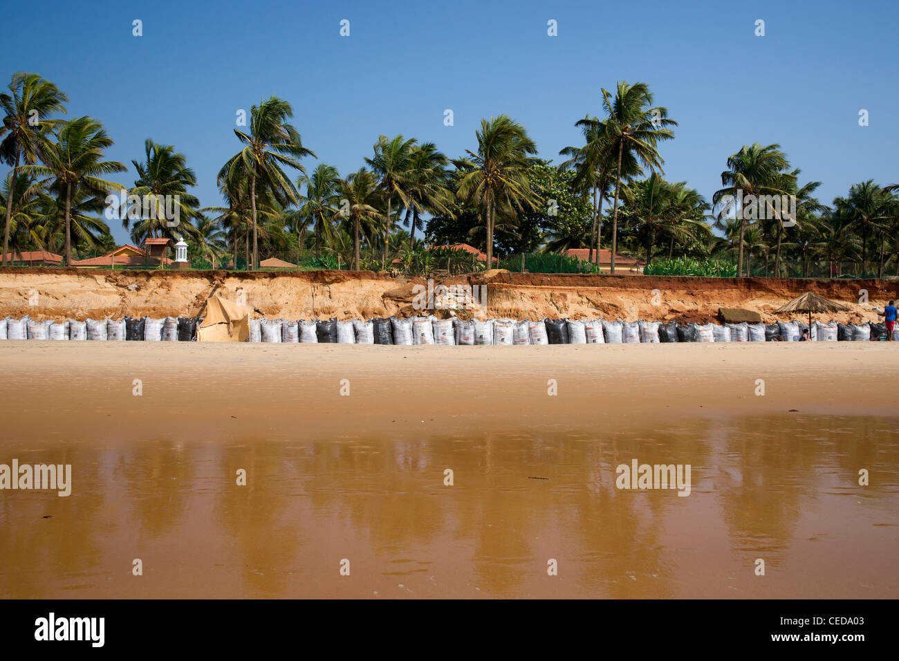 Coastal erosion at Sinquerim, Goa, India Stock Photo - Alamy