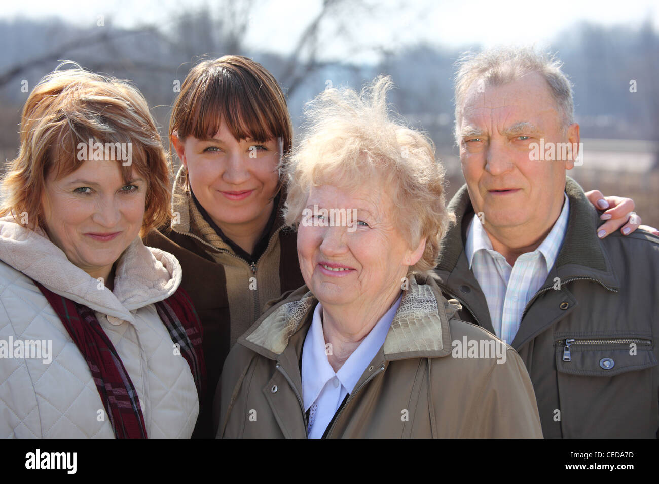 Three generations of one family Stock Photo - Alamy
