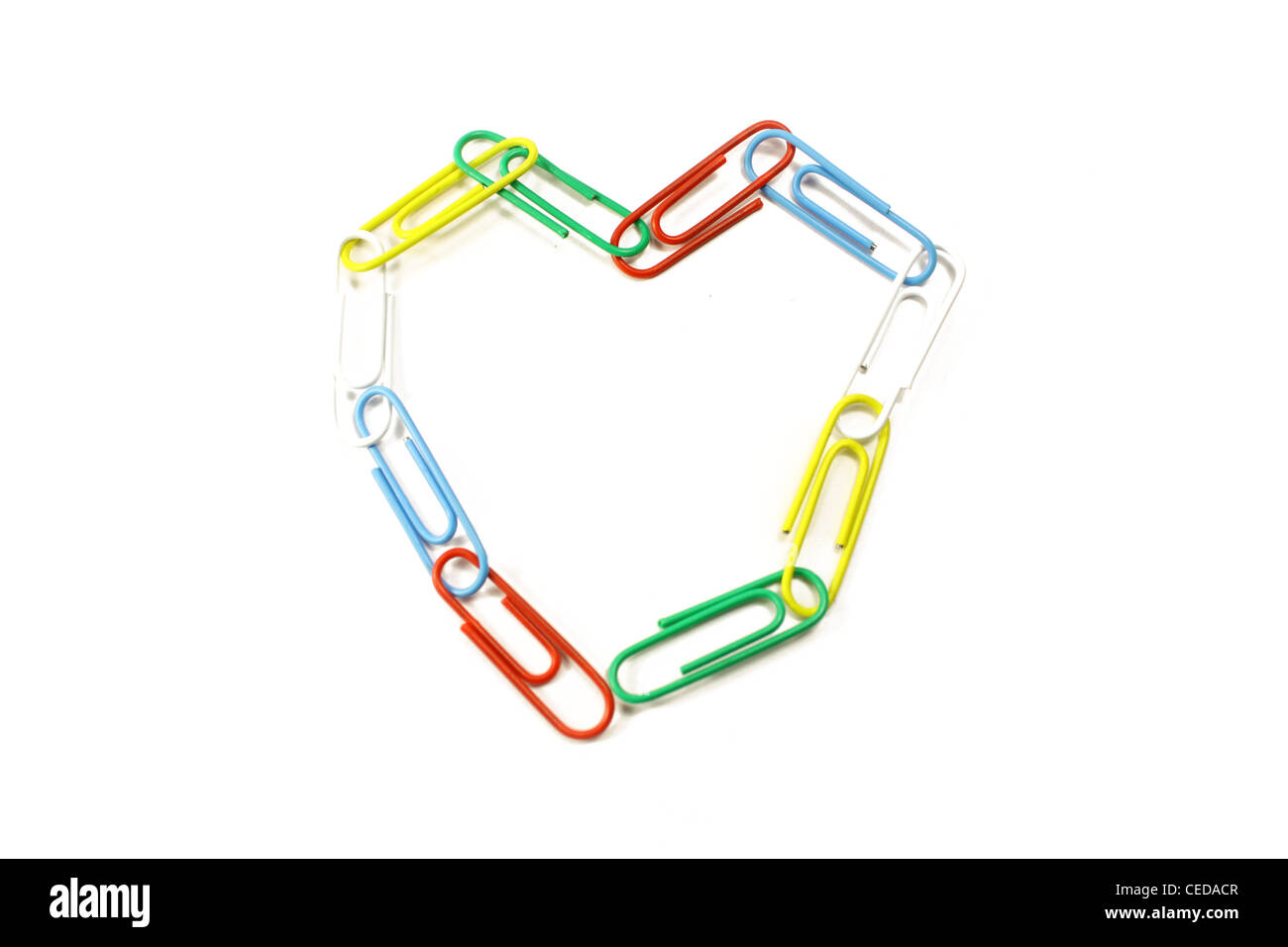 paper clips heart Stock Photo - Alamy