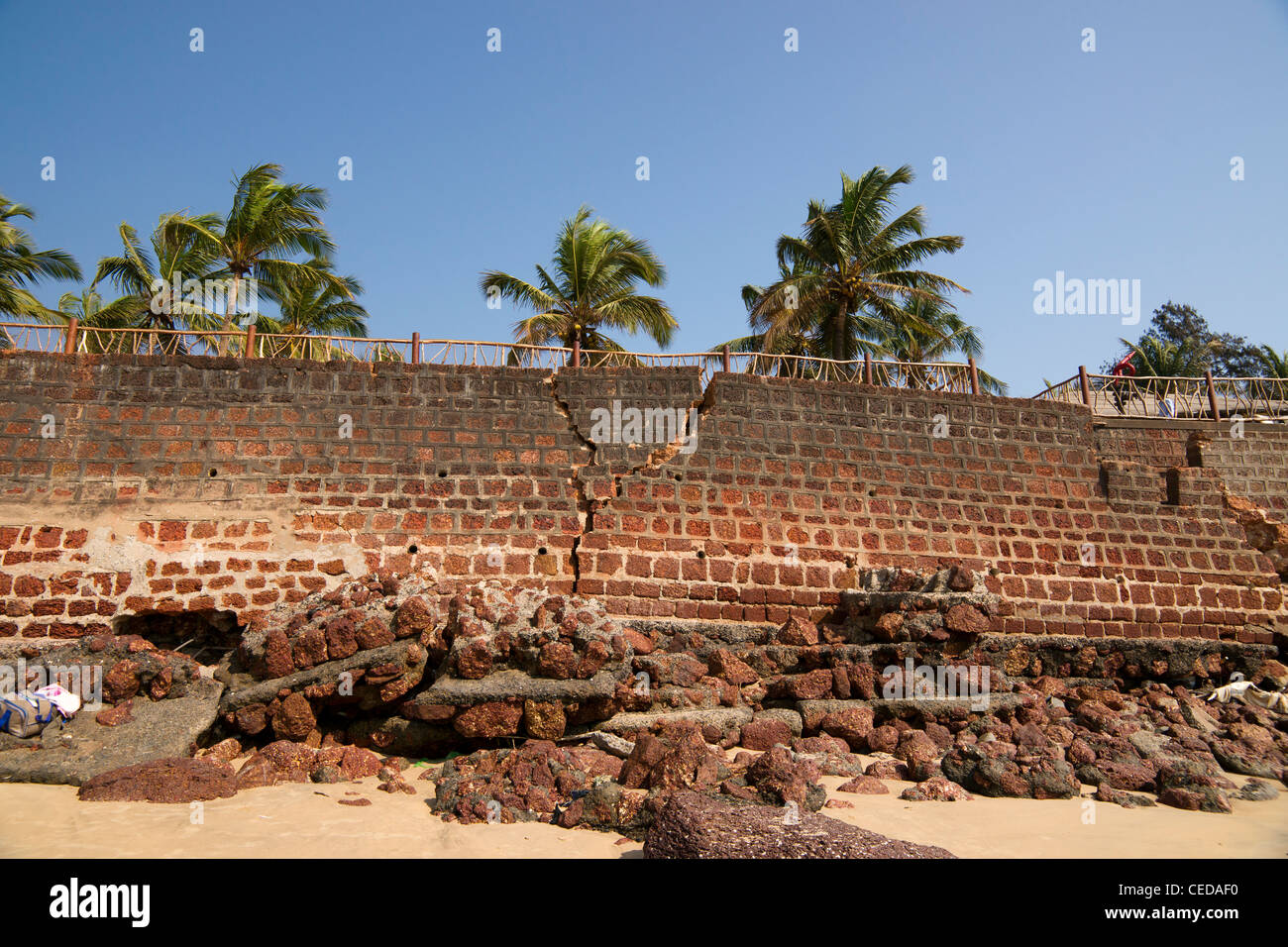 Coastal erosion at Sinquerim, Goa, India Stock Photo - Alamy
