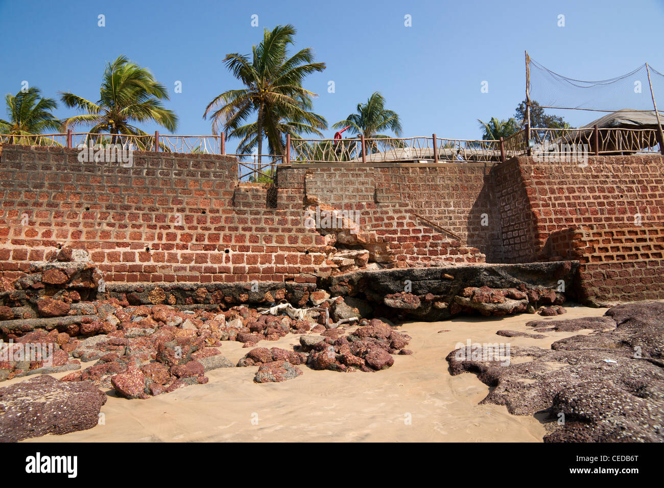 Coastal erosion at Sinquerim, Goa, India Stock Photo - Alamy