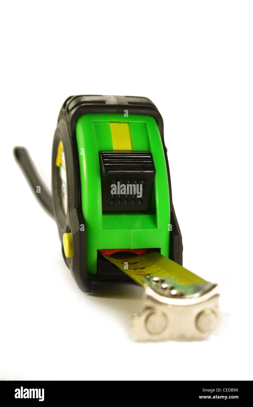 tape meas on the white background Stock Photo - Alamy