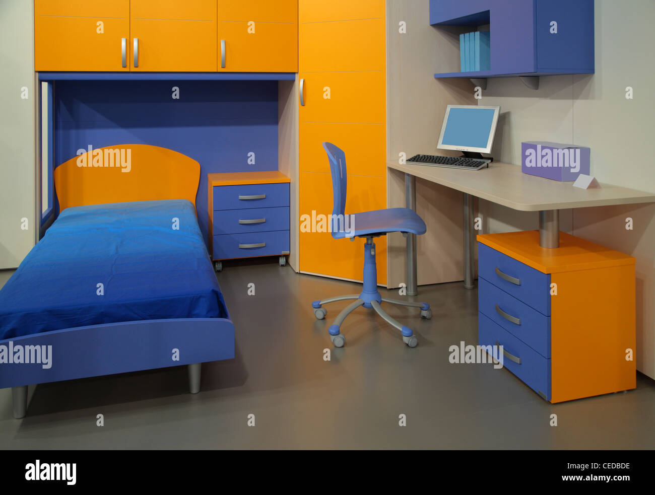Children's room with computer Stock Photo - Alamy