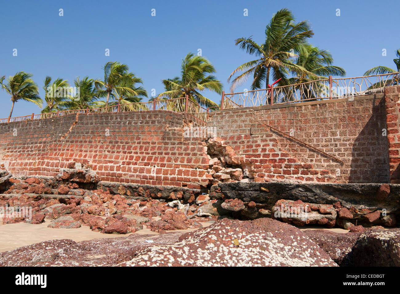 Coastal erosion at Sinquerim, Goa, India Stock Photo - Alamy