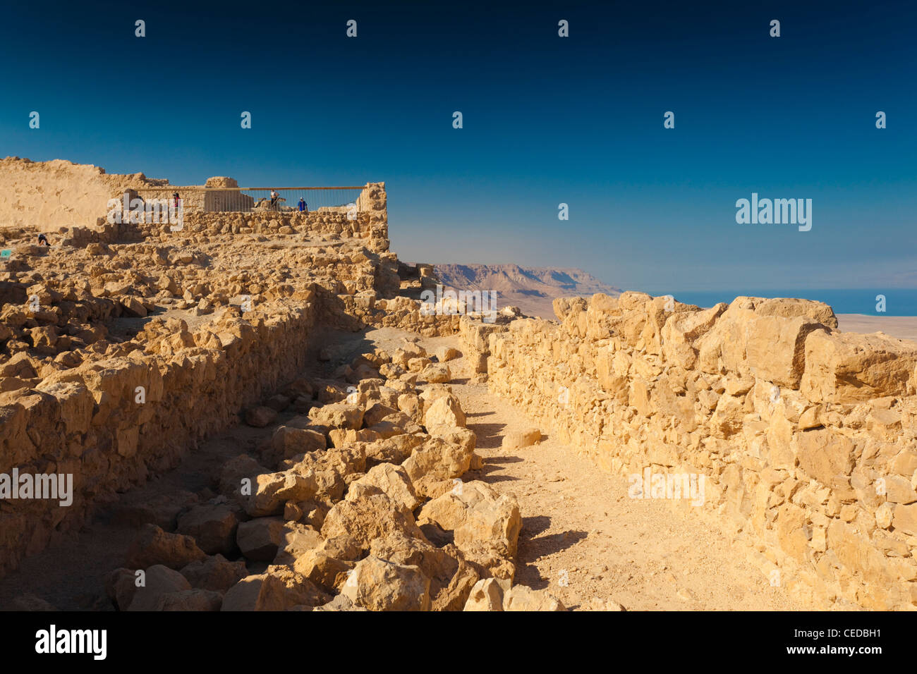 Israel, Dead Sea, Masada, ruins at the Masada plateau Stock Photo - Alamy