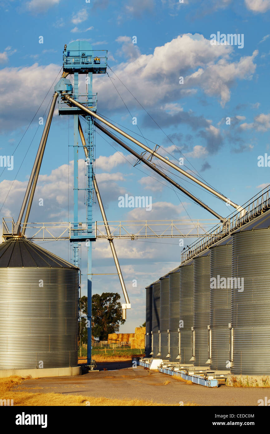 Granaries for storing wheat Stock Photo - Alamy