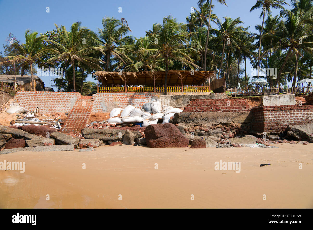 Coastal erosion at Sinquerim, Goa, India Stock Photo - Alamy