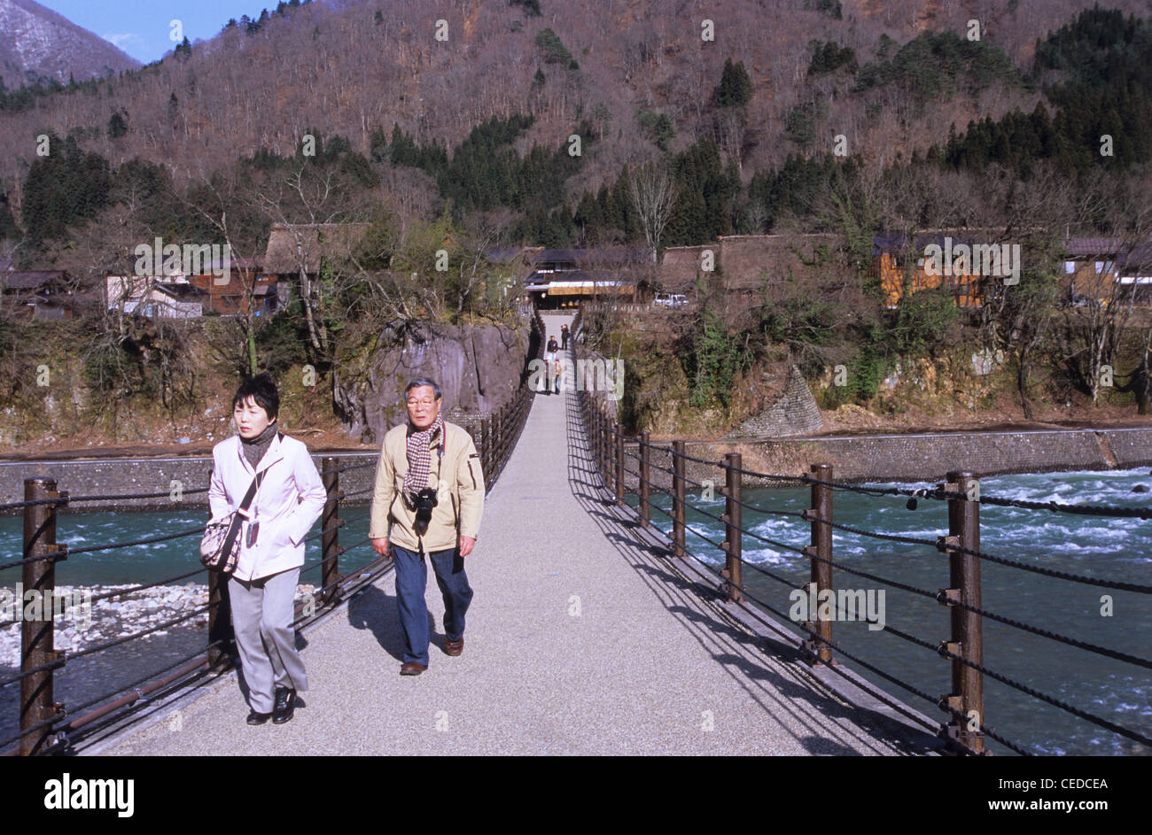 Deai Bridge, Shirakawa-go, Japan Stock Photo - Alamy