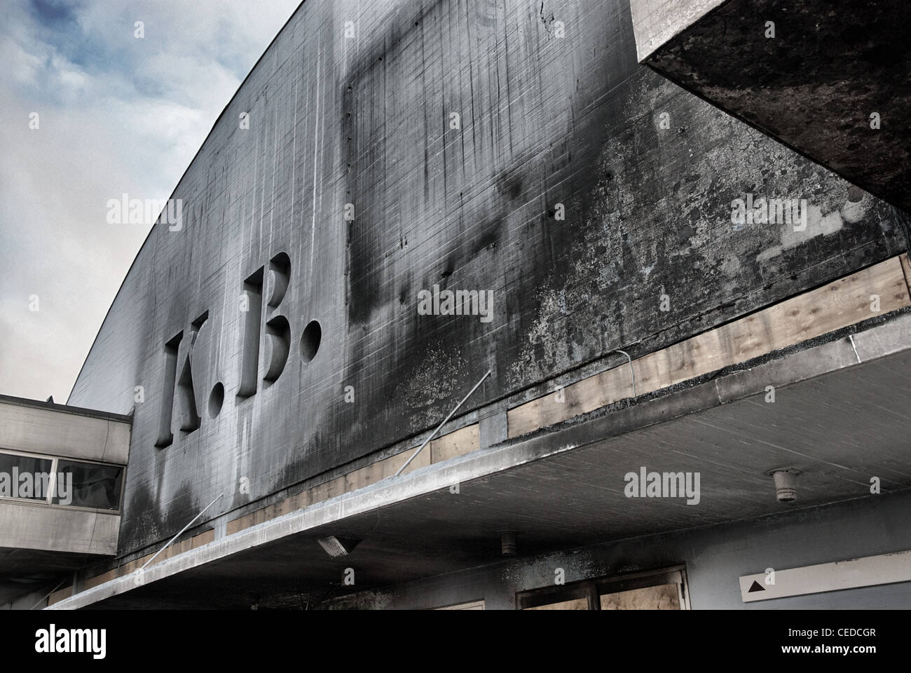 K. B. HALLEN AFTER THE BIG FIRE Stock Photo - Alamy