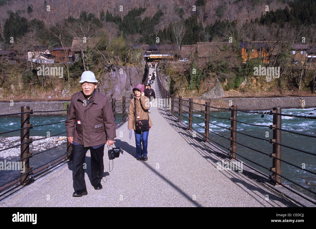 Deai bridge shirakawa go japan hi-res stock photography and images - Alamy