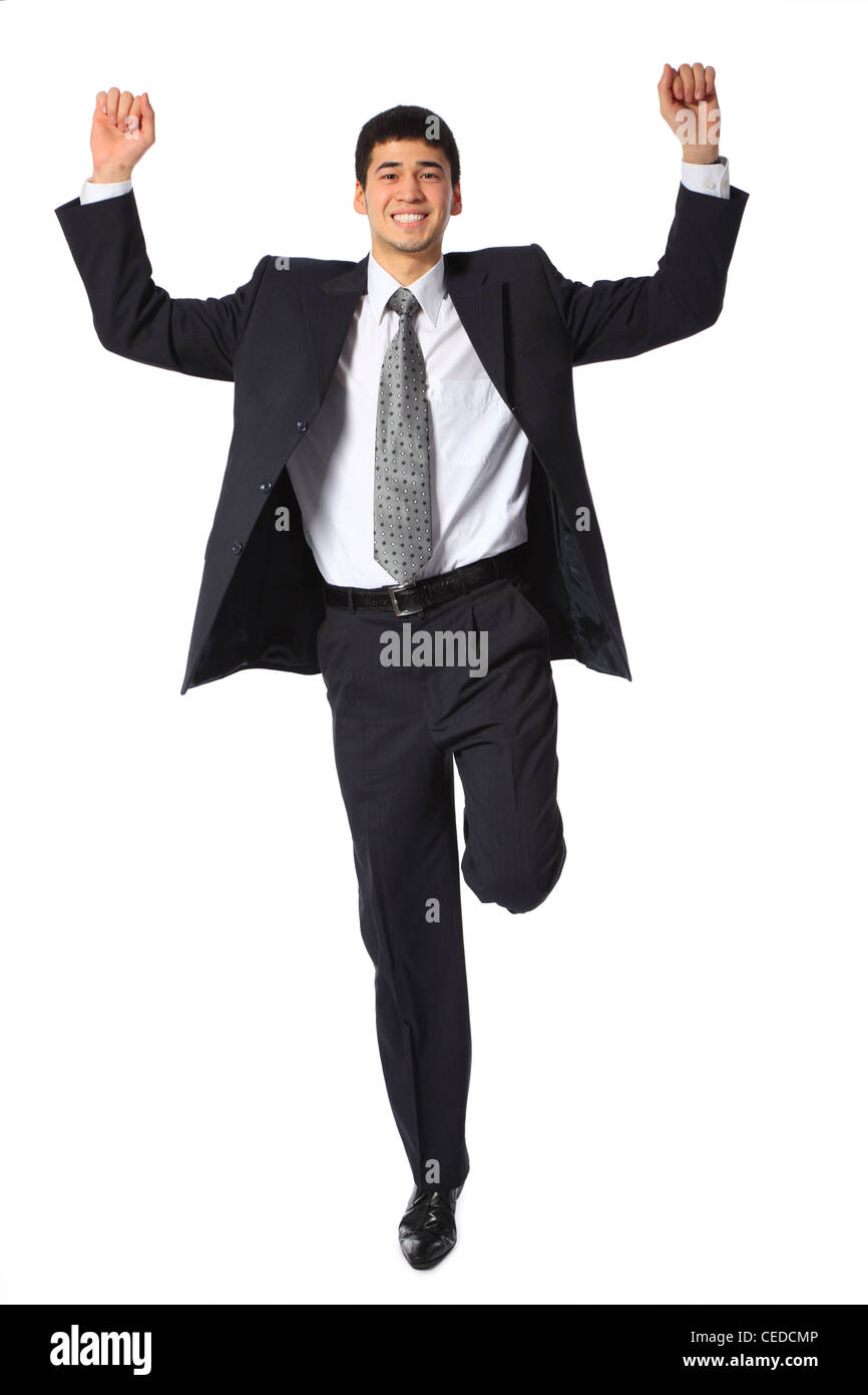 Employee raised hands Cut Out Stock Images & Pictures - Alamy