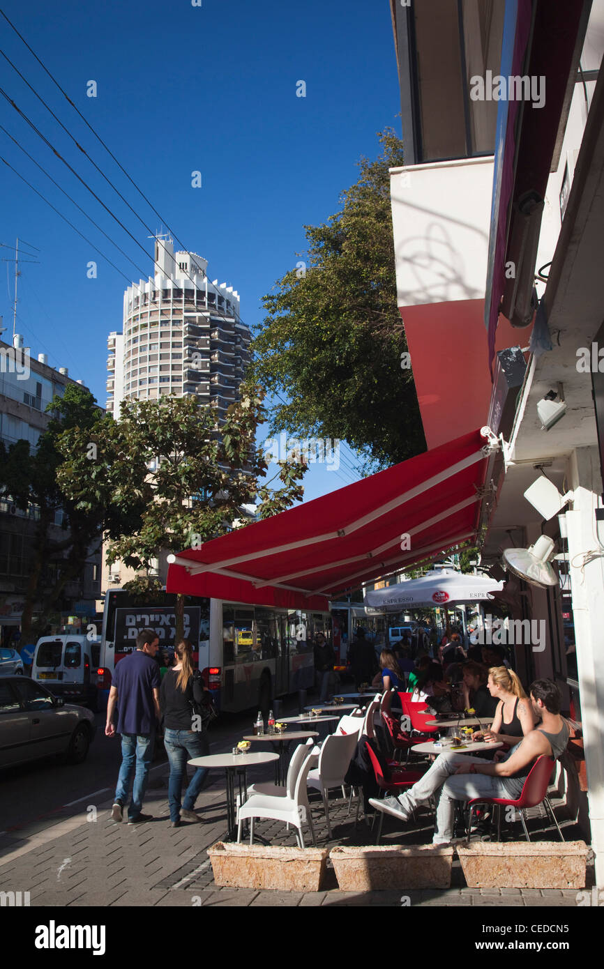 Israel, Tel Aviv, King George Street, cafe, NR Stock Photo - Alamy