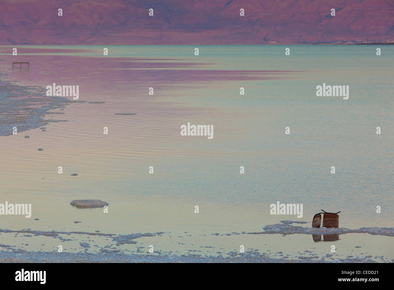 Israel, Dead Sea, Ein Bokek, Dead Sea, dusk Stock Photo - Alamy