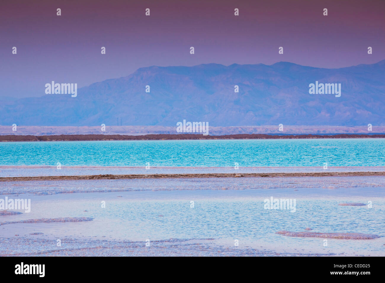 Israel, Dead Sea, Ein Bokek, Dead Sea, dusk Stock Photo - Alamy