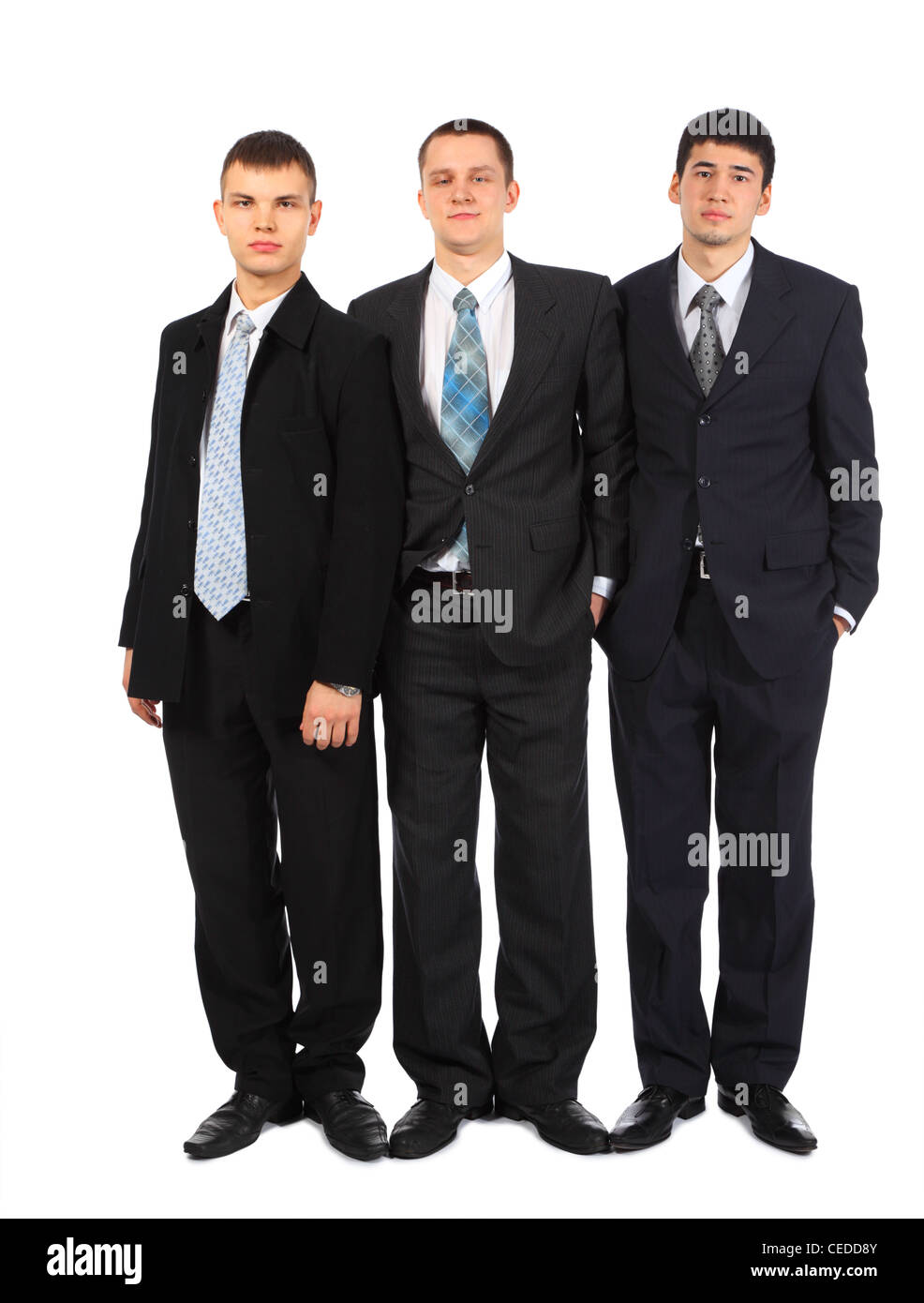 Team three young business people Cut Out Stock Images & Pictures - Alamy