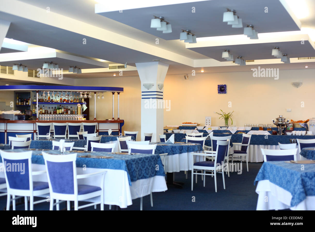 Interior of cafe in hotel Stock Photo - Alamy