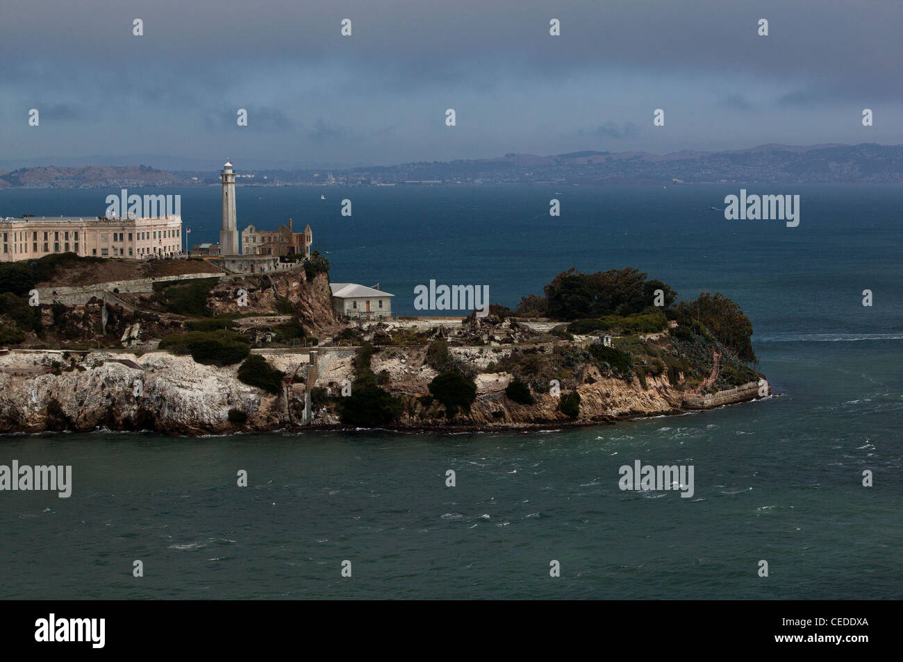 Alcatraz from above hi-res stock photography and images - Alamy