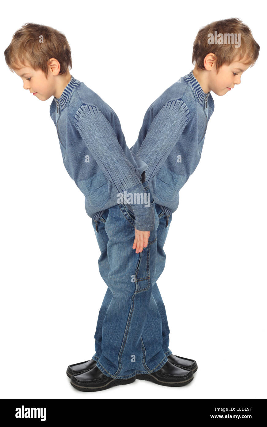 boys represent letter Y Stock Photo - Alamy