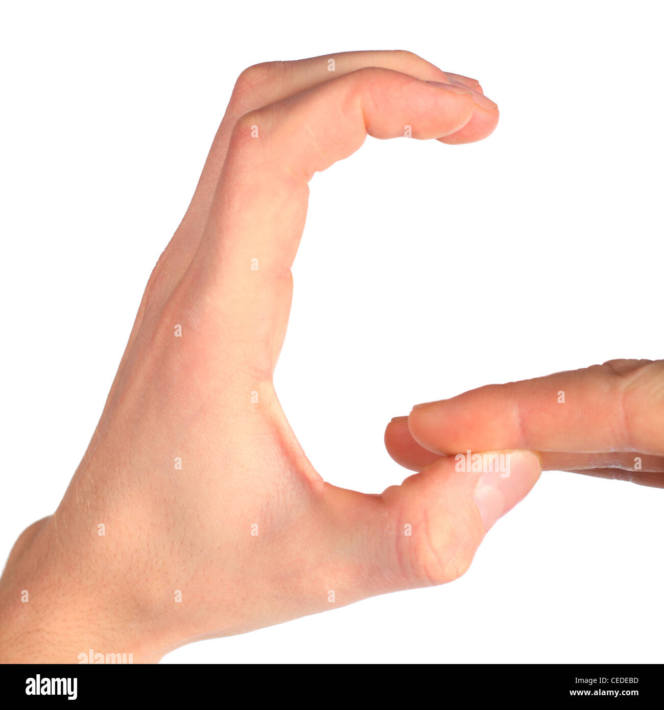 hands represents letter G from alphabet Stock Photo - Alamy