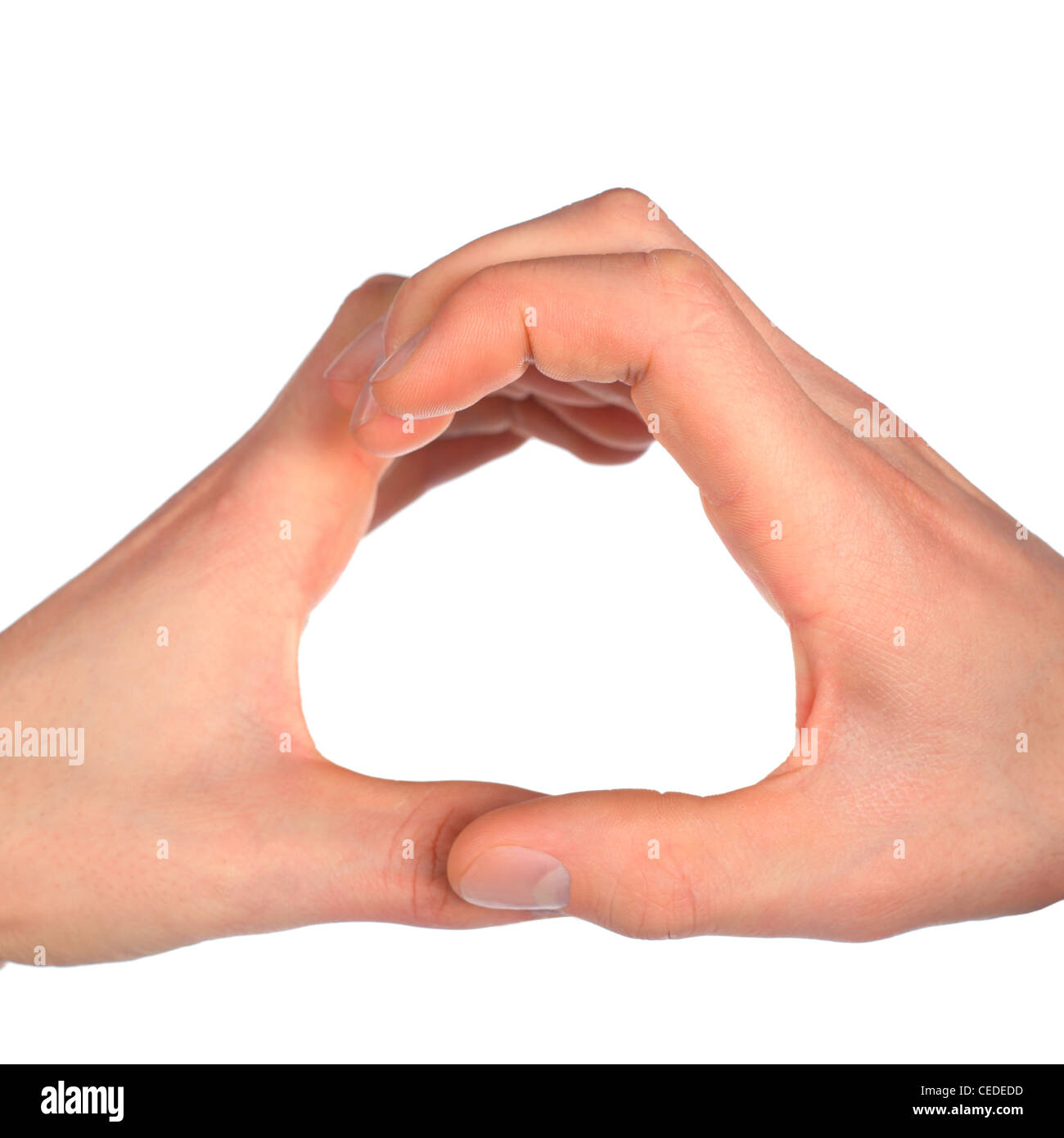 hands represents letter O from alphabet Stock Photo - Alamy