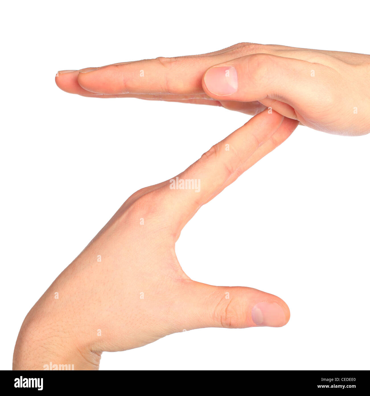Hands represents alphabet hi-res stock photography and images - Alamy