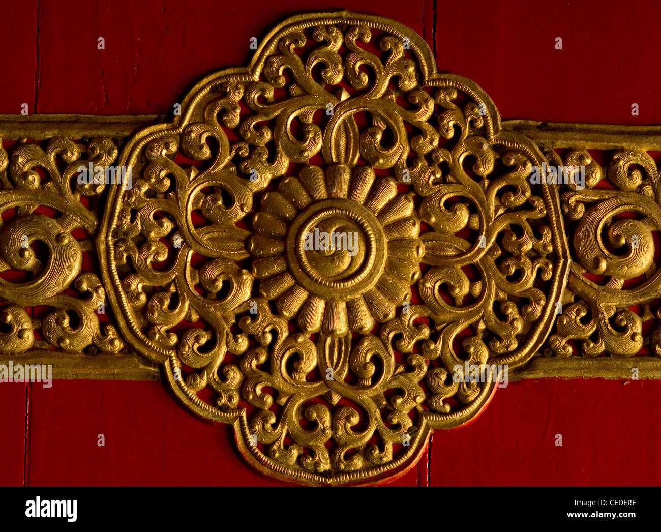 Buddhist Monastery Art in Sikkim India Stock Photo - Alamy