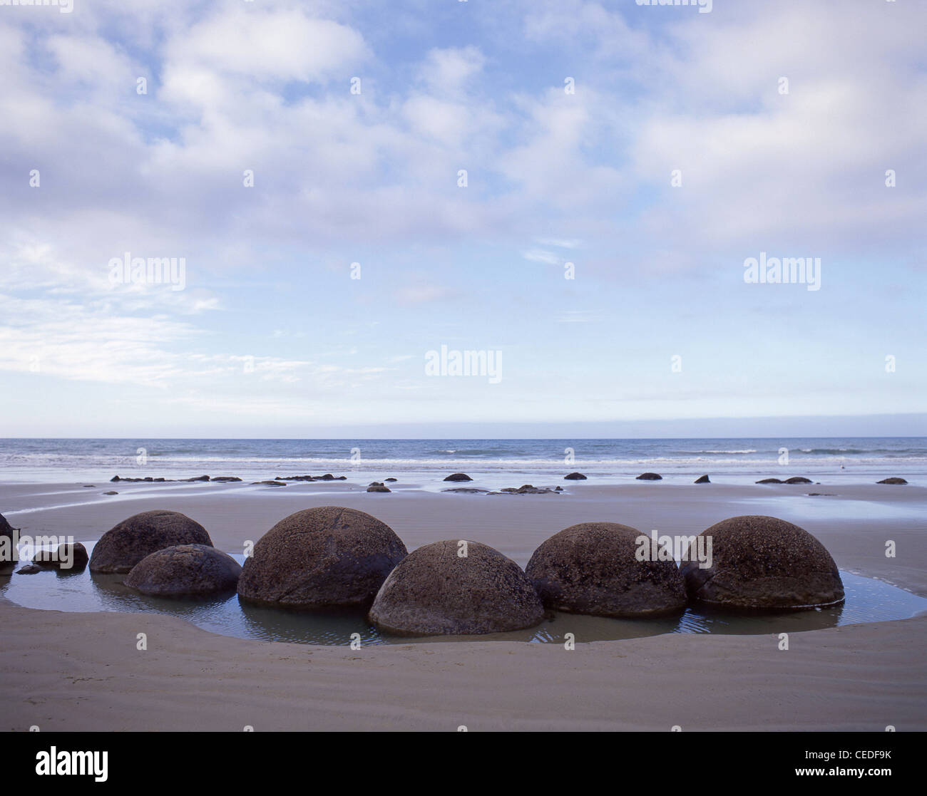 The Moeraki Boulders on Koekohe Beach, Moeraki, North Otago, Otago ...