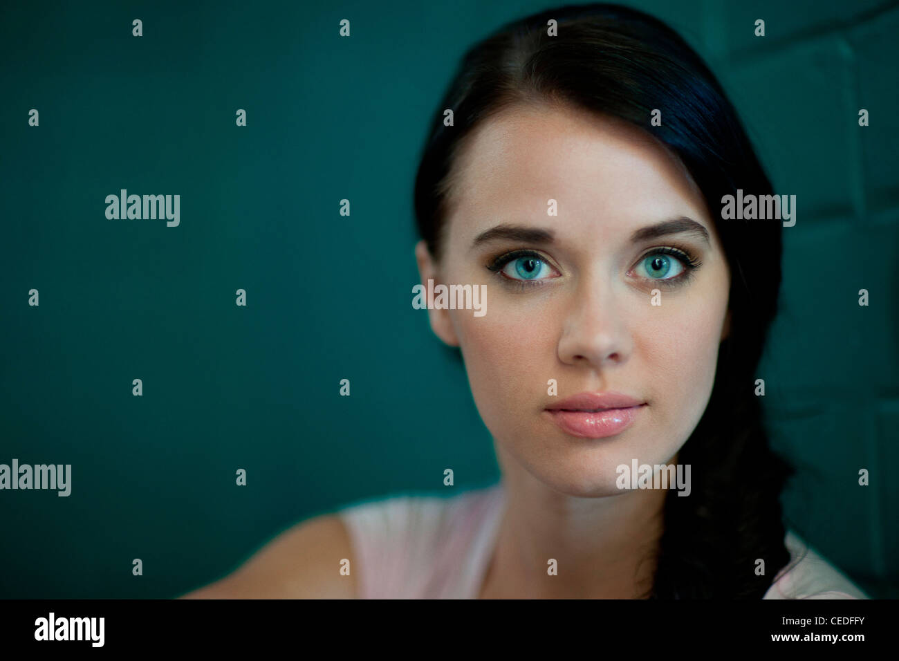 Portrait of serious woman Stock Photo - Alamy
