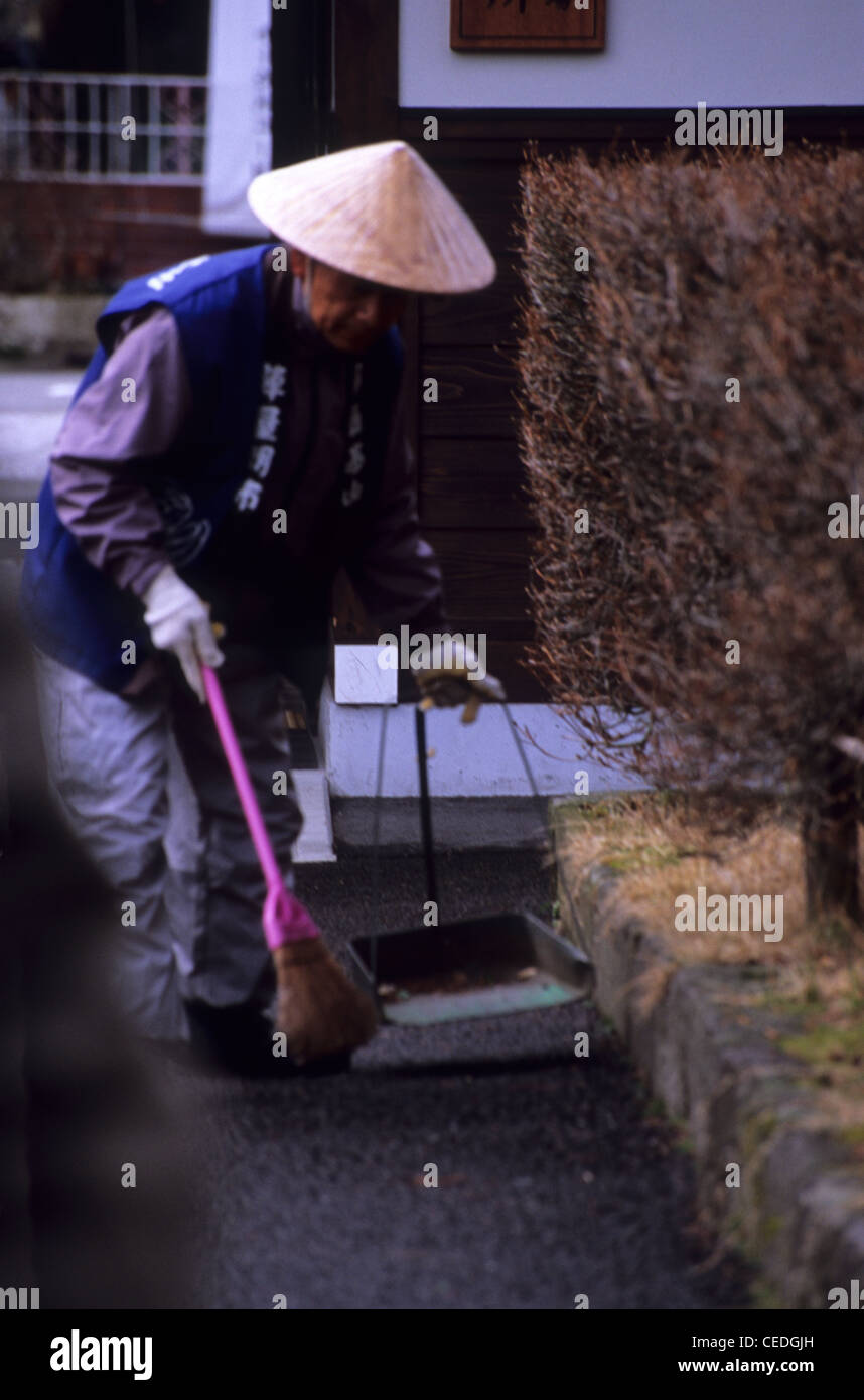 Street sweeper, Takayama, Japan Stock Photo - Alamy
