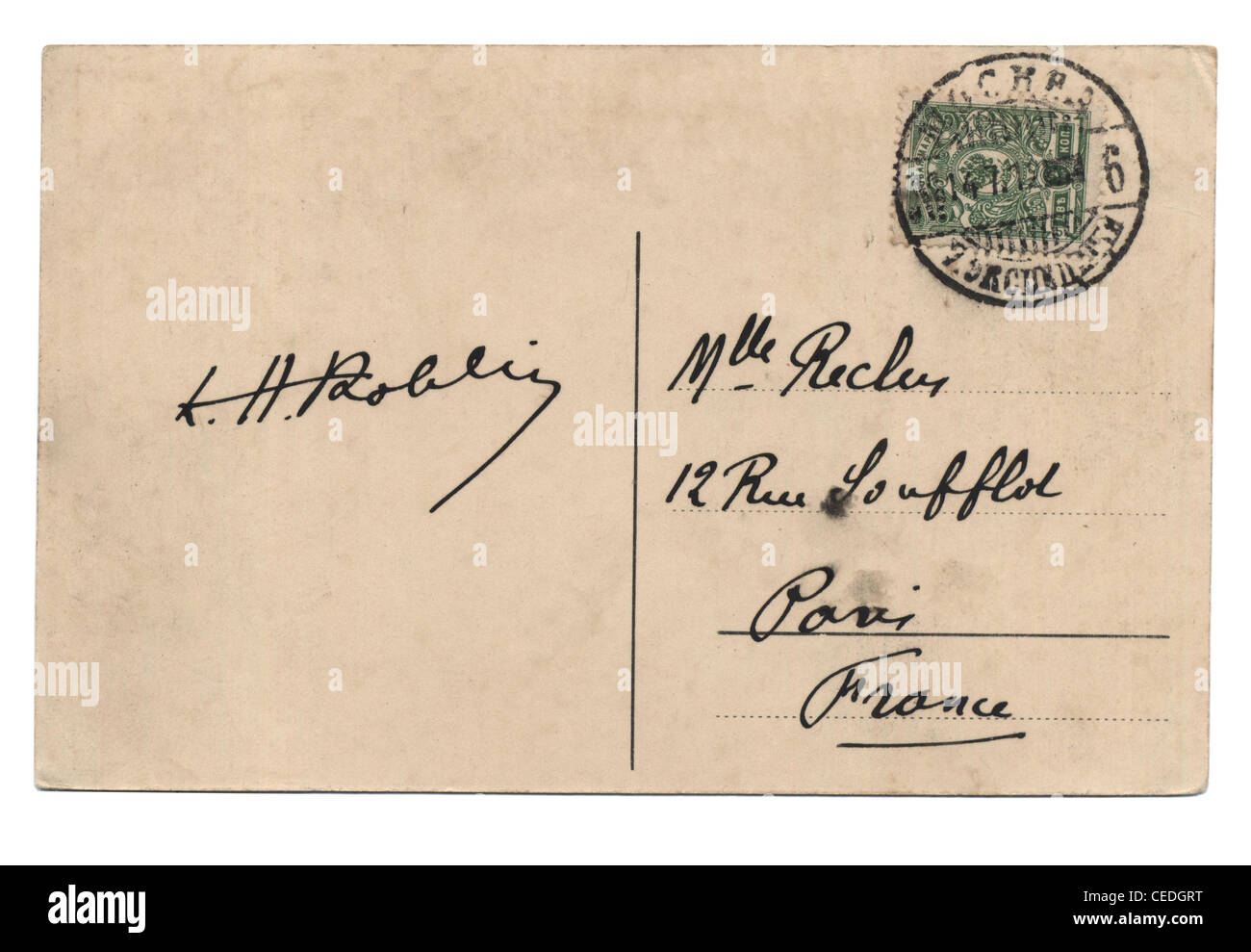 Old post card Stock Photo - Alamy