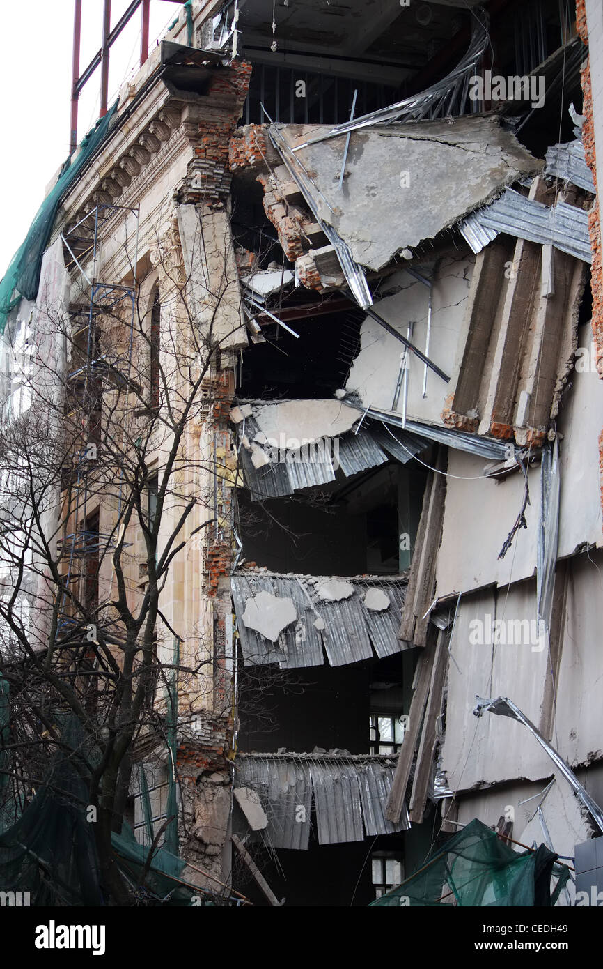 Big ruined office building Stock Photo - Alamy