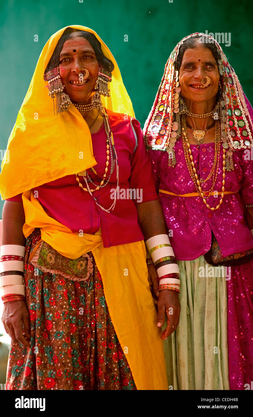 Ethnic Costume and lifestyle of the Lambani tribe of India Stock Photo ...